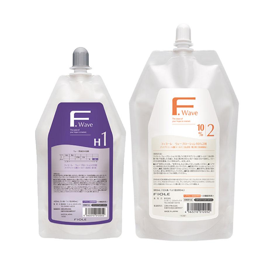 FIOLE 【 1剤 2剤 セット 】フィヨーレ Fウェーブ ローション H 400ml & 10% N 960ml 詰め替え SET : スリーピース Yahoo!店 - 通販 ...