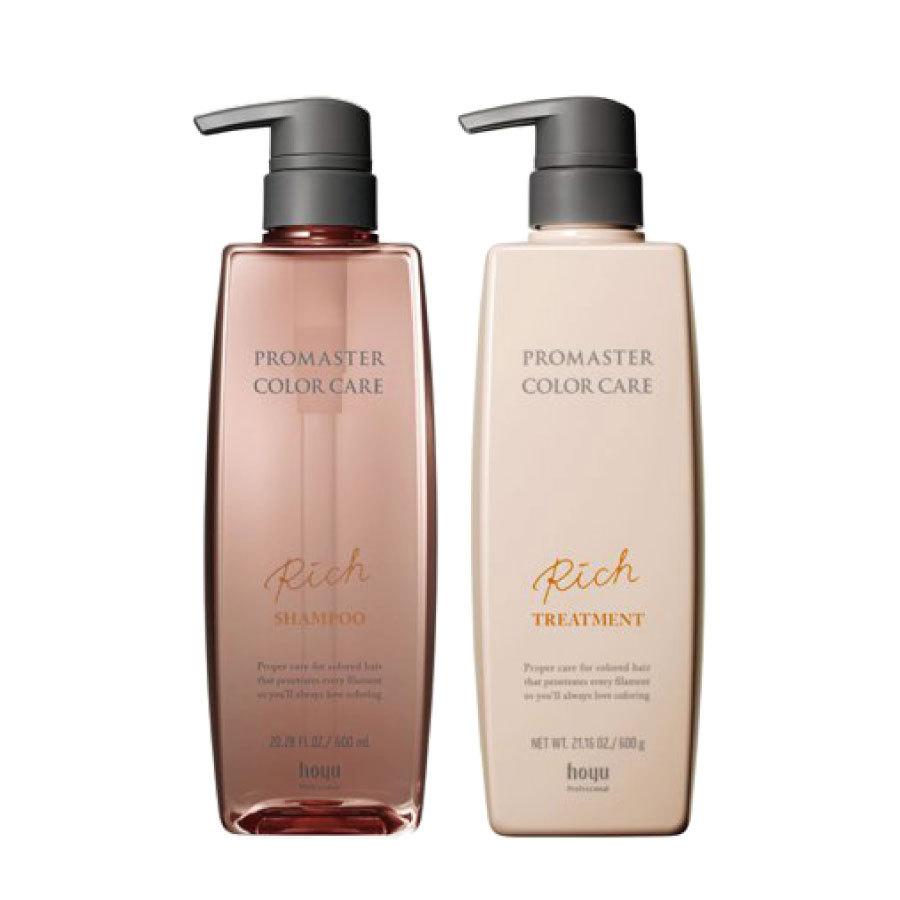 PROMASTER（ホーユー） 【 リッチ セット 600ml & 600g 】シャンプー トリートメント プロマスター カラー ケア hoyu ホーユー PROMASTER COLOR ...