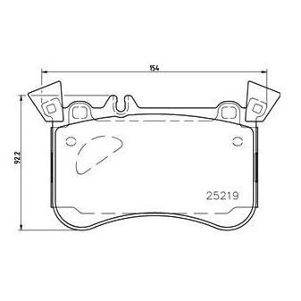 メルセデス ベンツ純正 フロント ブレーキパッド Aクラス W176 A45 AMG（176052）対応純正品番：0004206804/ ...