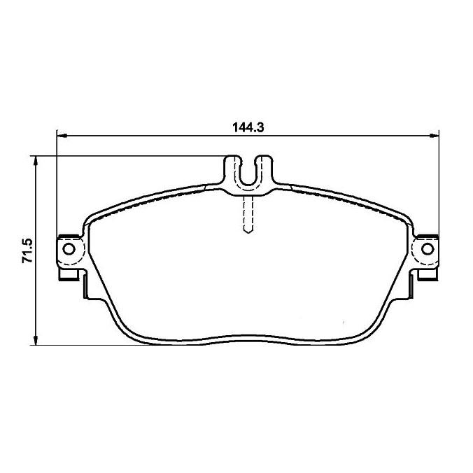 メルセデス ベンツ純正 フロント ブレーキパッド Aクラス W176 A180 BLUE EFFICIENCY 176042（Fr.DISC ...