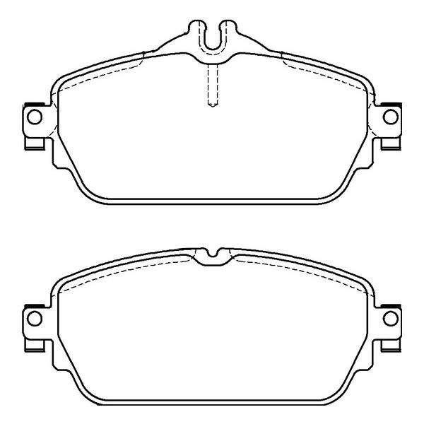 送料無料 ベンツ X156 GLA180/GLA220/GLA250 4マチック GLAクラス 極 低ダスト フロント ブレーキパッド ...