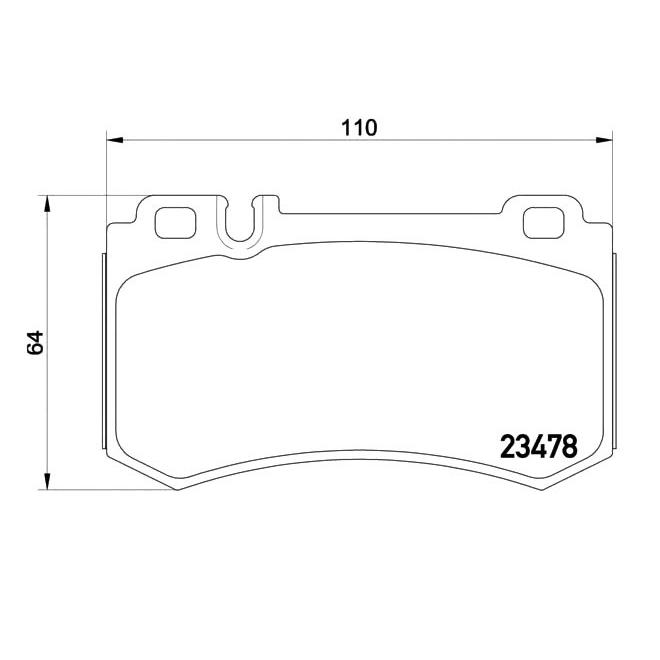 ベンツ W215 CL600(215376) (0034206220) CLクラス極 低ダスト リア ブレーキパッド Vetto製 送料無料 ...