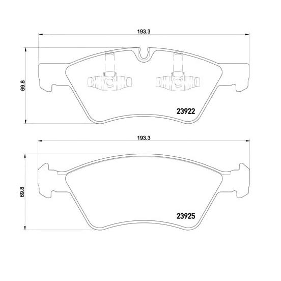 ベンツ W211 E350 4マチックセダン(211087) (1644201820) Eクラス 極 低ダスト フロント ブレーキパッド ...