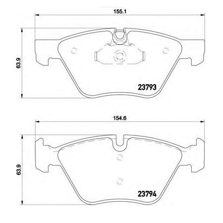 BMW E92/E93 325i(KE25) (3411 6799 166) 3シリーズ 極 低ダスト フロント ブレーキパッド Vetto製 ...
