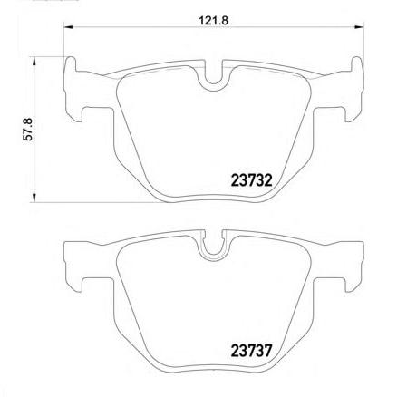 BMW E60 セダン 525i(NA25)(3421 6763 044) 5シリーズ 極 低ダスト リア ブレーキパッド Vetto製 送料 ...