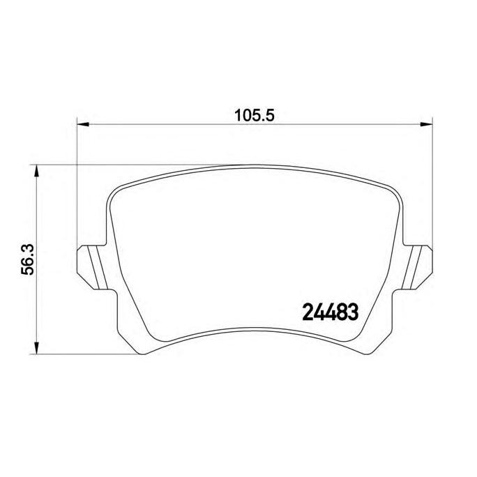 AUDI アウディ Q3 1.4FSI/2.0TFSIクワトロ/2.0TDIクワトロ(3C0698451F) 極 低ダスト リア ブレーキ ...
