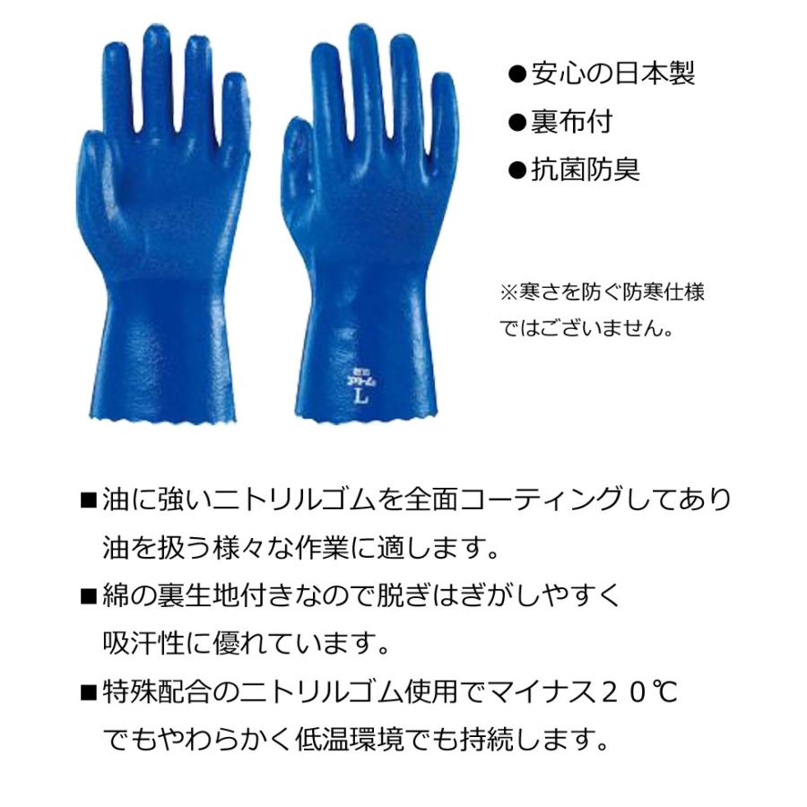 1415 耐油イーグル 極寒ソフト ニトリルゴム手袋 アトム : スリートップワーク - 通販 - Yahoo!ショッピング