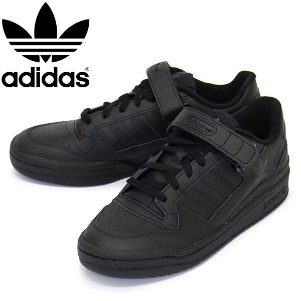 adidas Originals (アディダス) GV9766 FORUM LOW フォーラム ロー スニーカー ブラックxブラックxブラック ...