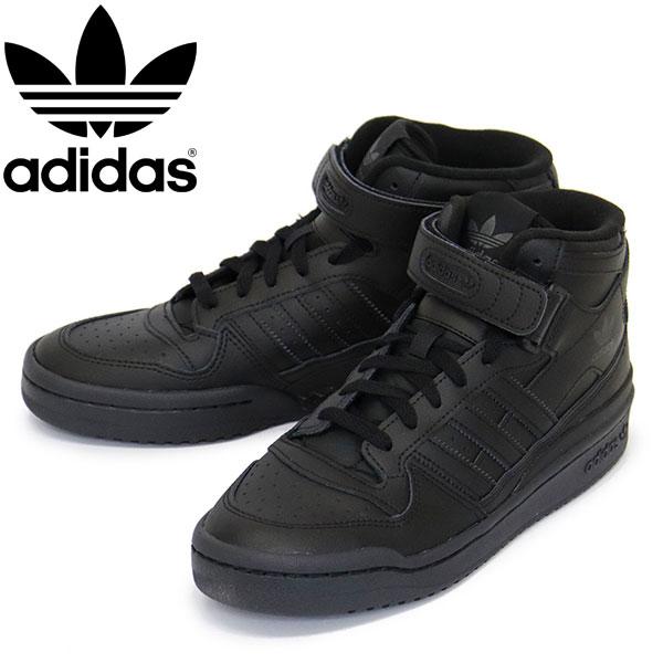 adidas Originals (アディダス) GV9767 FORUM MID フォーラム ミッド スニーカー ブラックxブラックx ...
