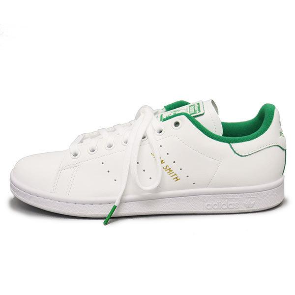 STAN SMITH adidas (アディダス) GX4413 スタンスミス スニーカー フットウェアホワイトxグリーンxゴールドメタリック ...