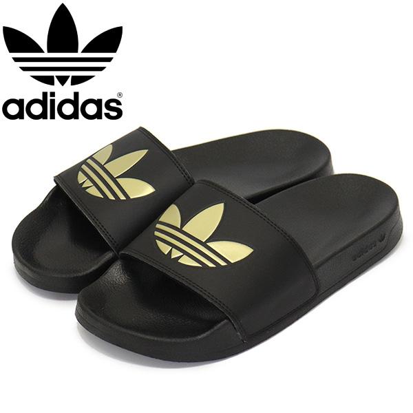 adidas (アディダス) GZ6196 ADILETTE LITE W ウィメンズ アディレッタ ライト ブラックxホワイトxマット ...