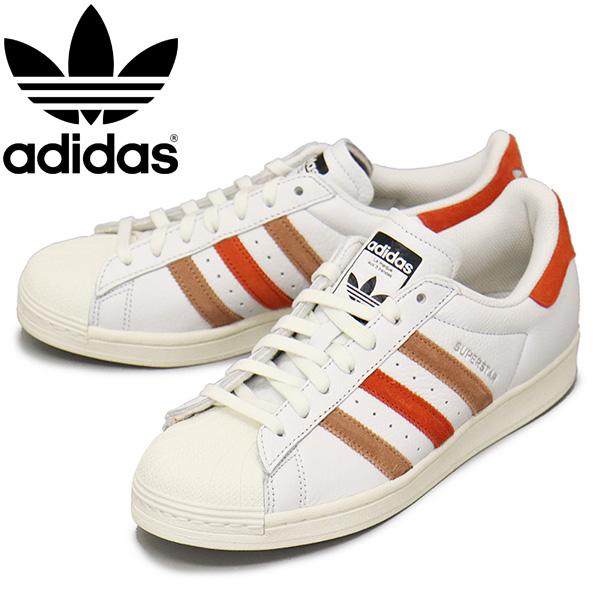 SUPERSTAR adidas (アディダス) GZ9380 スーパースター スニーカー ホワイトxプリラブドレッドxクレイストレータ ...