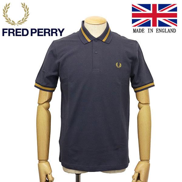 FRED PERRY (フレッドペリー) M2 SINGLE TIPPED FP SHIRT ポロシャツ イングランド製 N13 DARK ...