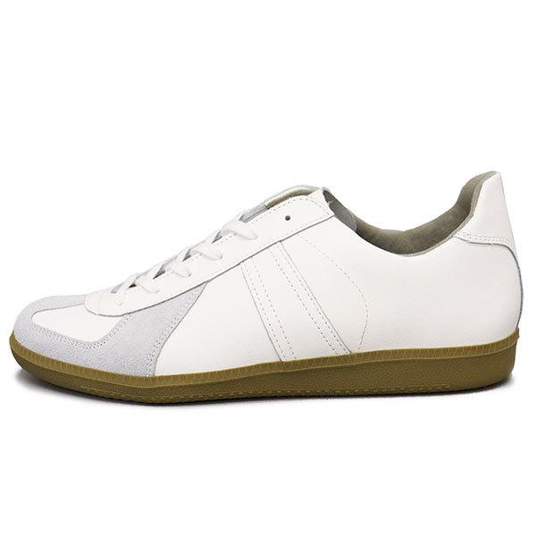 GERMAN TRAINER（ジャーマントレーナー） 1183 レザースニーカー WHITE スロバキア製 GT004 : THREE ...