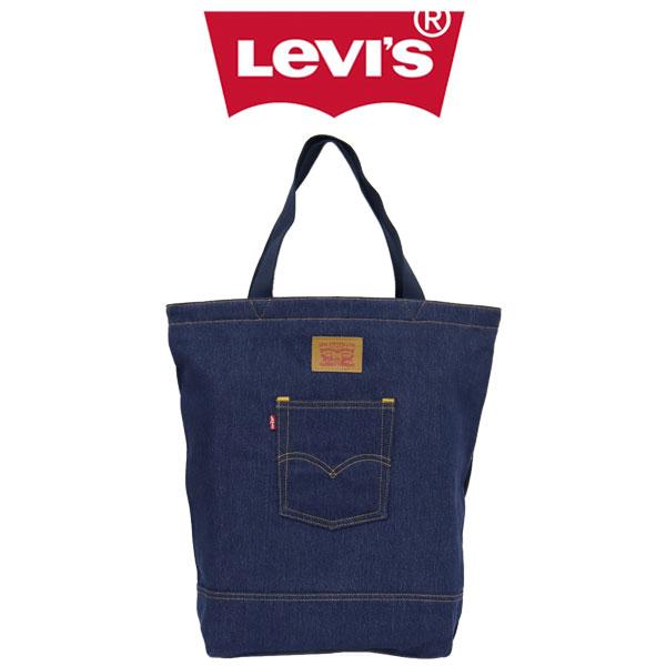 Levi's（リーバイス） D54400002 BACK POCKET TOTE バックポケット デニムトートバッグ NAVY BLUE ...