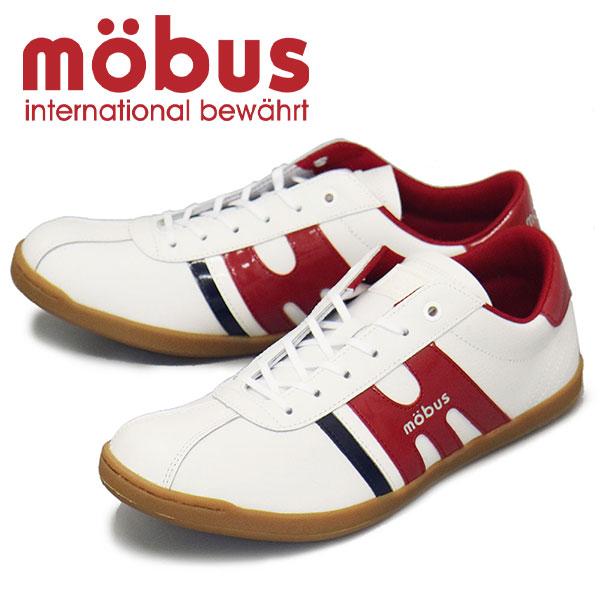 mobus (モーブス) M-2102T-1093 NEW MUNDEN ニューミュンデン レザースニーカー WHT/DK.RED ...