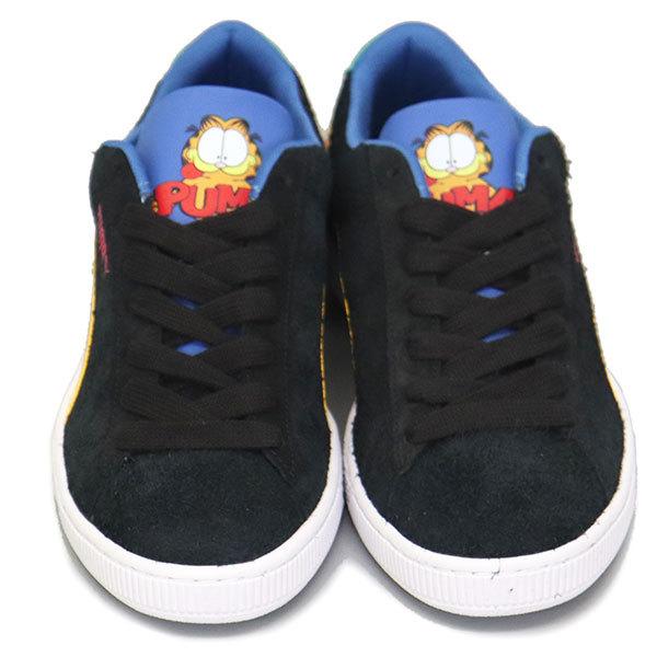 PUMA (プーマ) 384182 スウェード ガーフィールド コラボ スニーカー 01 ダークチェダーxセランダインxバリャルタブルー ...