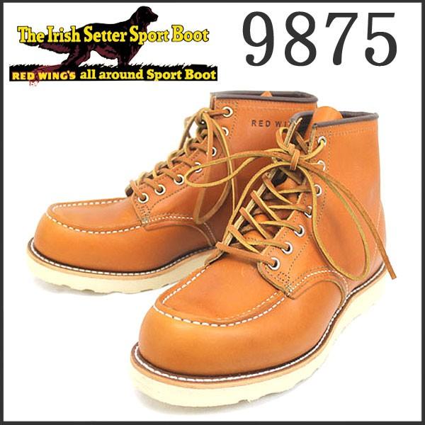 RED WING SHOES REDWING (レッドウィング) 9875 6inch CLASSIC MOC TOE ブーツ ゴールドラ ...