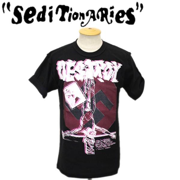 SEDITIONARIES by 666 (セディショナリーズ) DESTROY (デストロイ) Tシャツ ブラック STZ0014 ...
