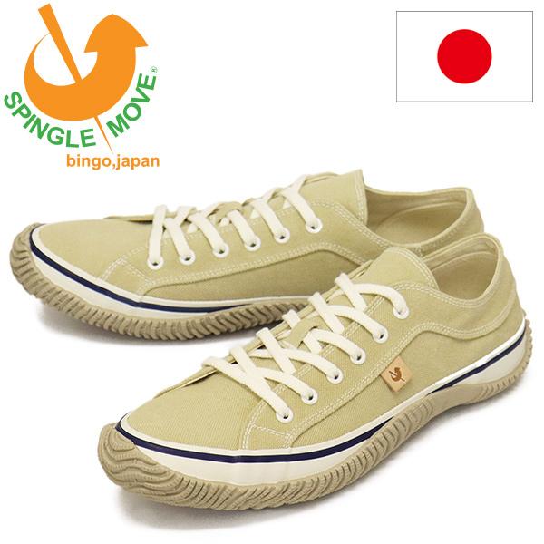 SPINGLE（スピングル） SPINGLE MOVE (スピングルムーヴ) SPM-141 バイオウォッシュ加工キャンバススニーカー日本製 08Light Gray SGM018 ...