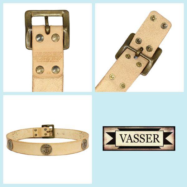 VASSER（バッサー） Anchor Concho Around Belt Oldish Natural(アンカーコンチョアラウンドベルト ...