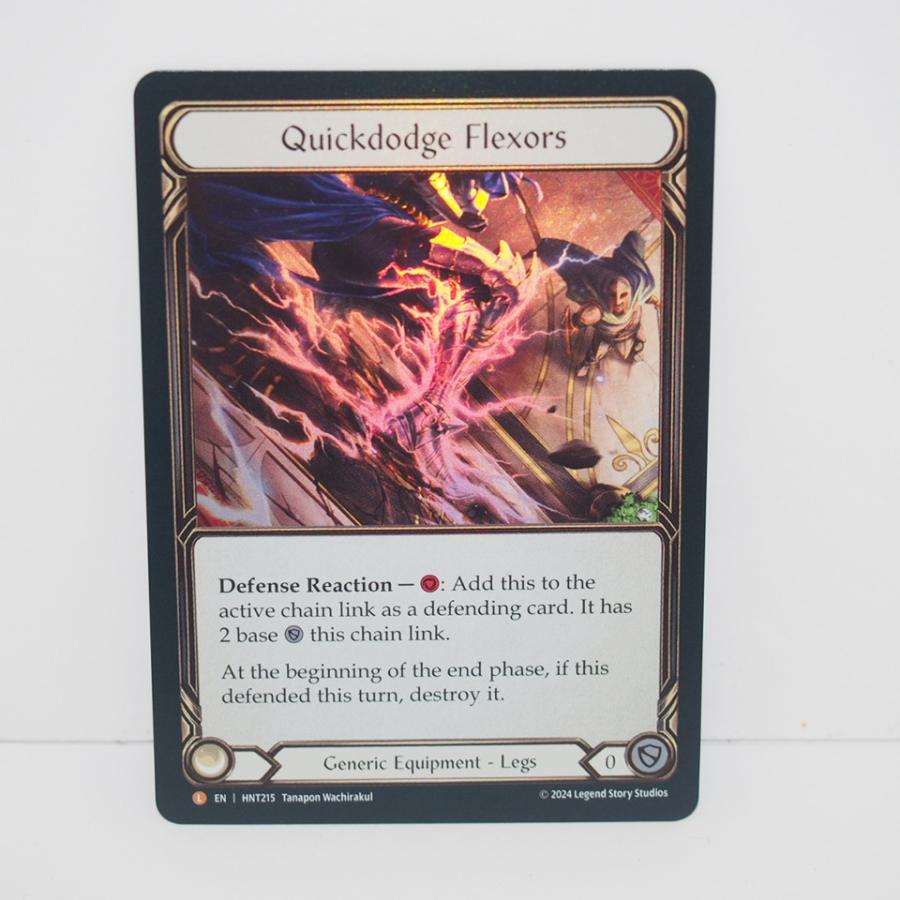 FLESH AND BLOOD Quickdodge Flexors L EN HNT215 Rainbow Foil FLESH AND BLOOD Quickdodge Flexors L EN HNT215 Rainbow Foil