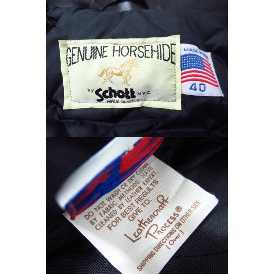 Schott N.Y.C ショット ツートン レザー ダブルライダースジャケット 654H SIZE:40 : スリフト - 通販 ...