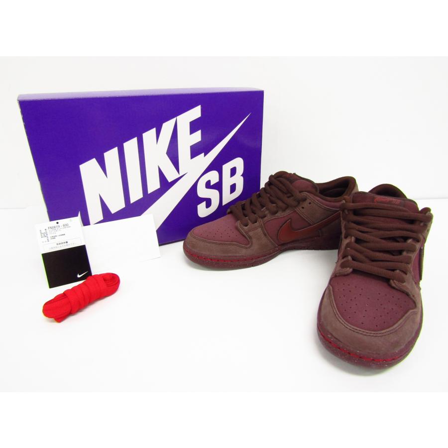 Nike SB NIKE ナイキSB / DUNK LOW PRM CITY DF LOVE BURGUNDY FN0619-600 SIZE ...