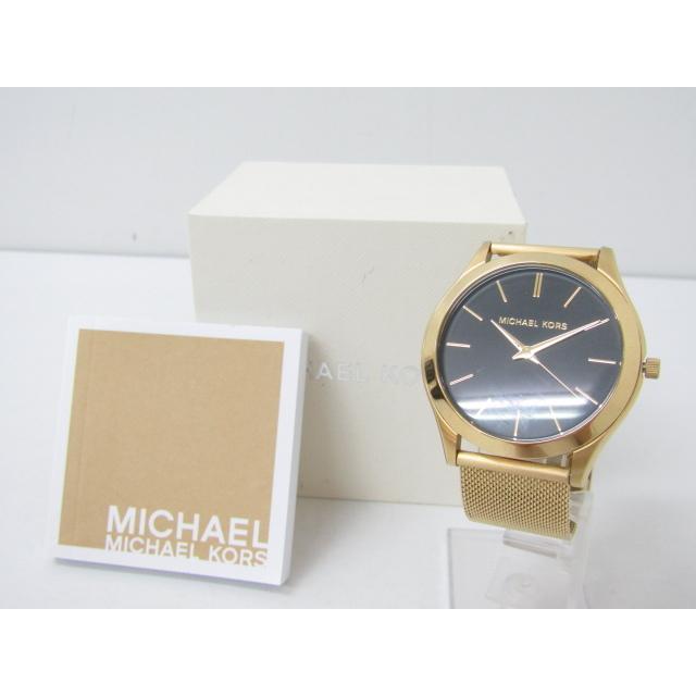 MICHAEL KORS マイケルコース MK-8657 クォーツ腕時計 ゴールド×ブラック♪AC18620 : スリフト - 通販 ...