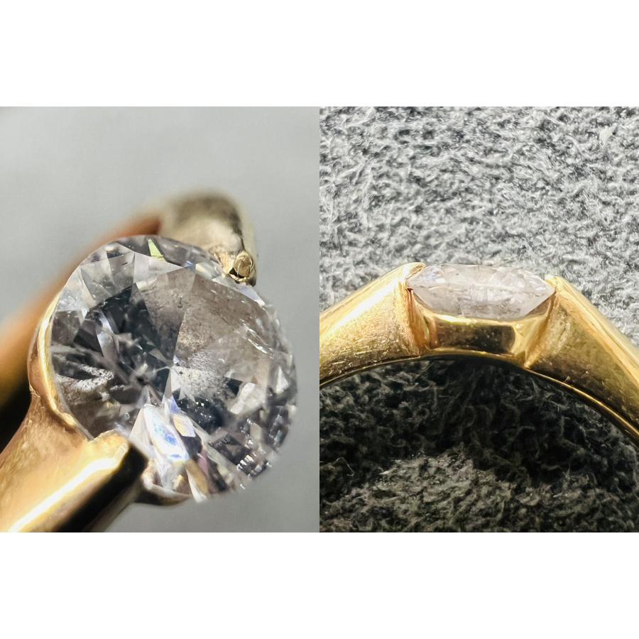 K18 YG イエローゴールド ダイヤモンド リング 指輪 約12号 0.30ct 約4.3g AC24878 : スリフト - 通販 - Yahoo!ショッピング