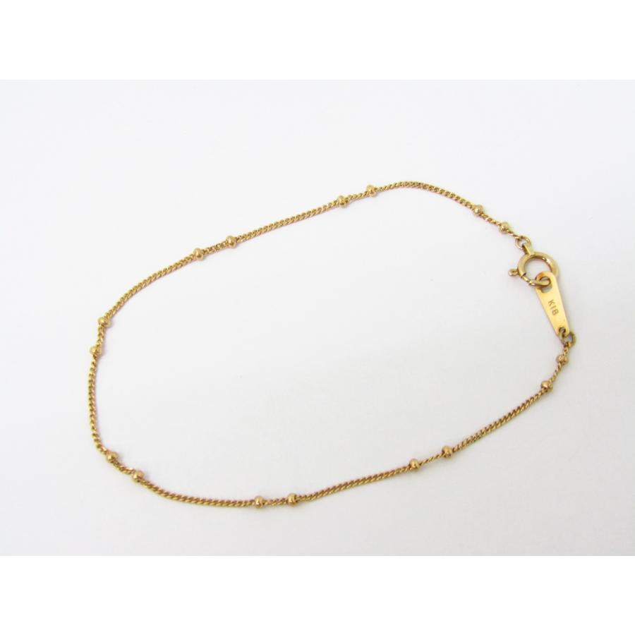 K18 イエローゴールド ブレスレット 約1.3g 約18cm AC25038 : スリフト - 通販 - Yahoo!ショッピング