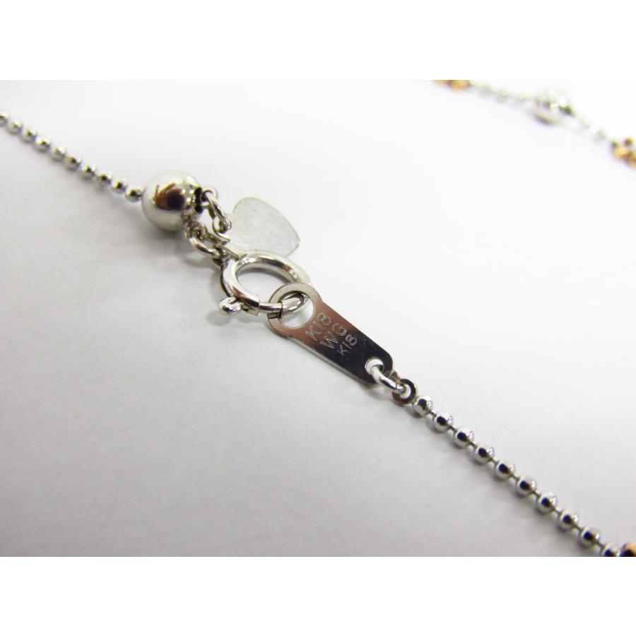 K18 WG 金 ネックレス チェーン 約5.3g 約45cm AC25667 : スリフト - 通販 - Yahoo!ショッピング