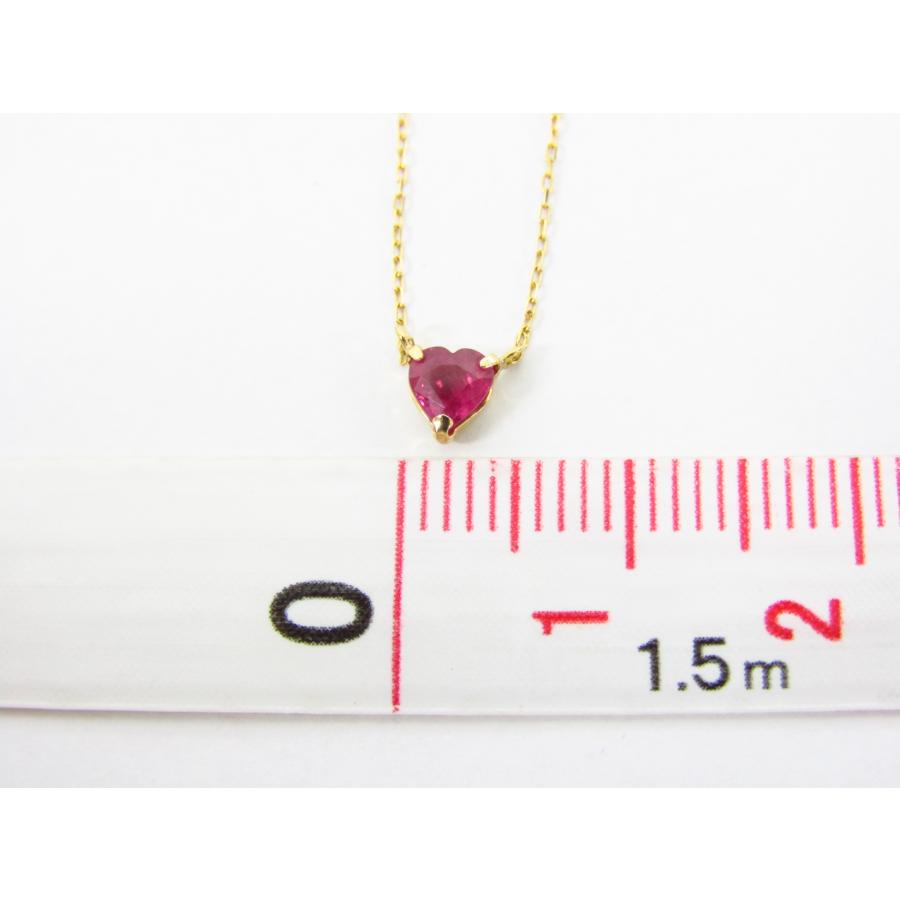K18 金 ゴールド ネックレス 約0.6g 約40cm ルビー 0.26ct AC25701 : スリフト - 通販 - Yahoo!ショッピング