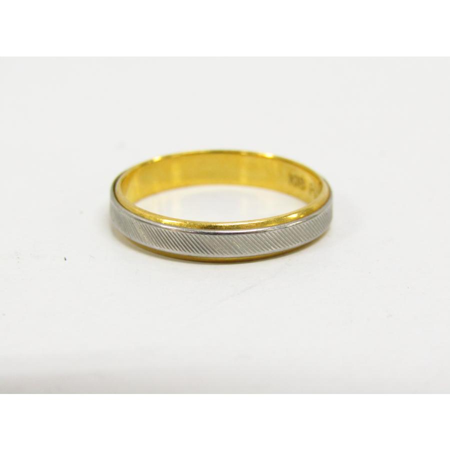 K18 Pt900 金 ゴールド プラチナ リング 指輪 約13号 約2.8g AC26058 : スリフト - 通販 - Yahoo!ショッピング