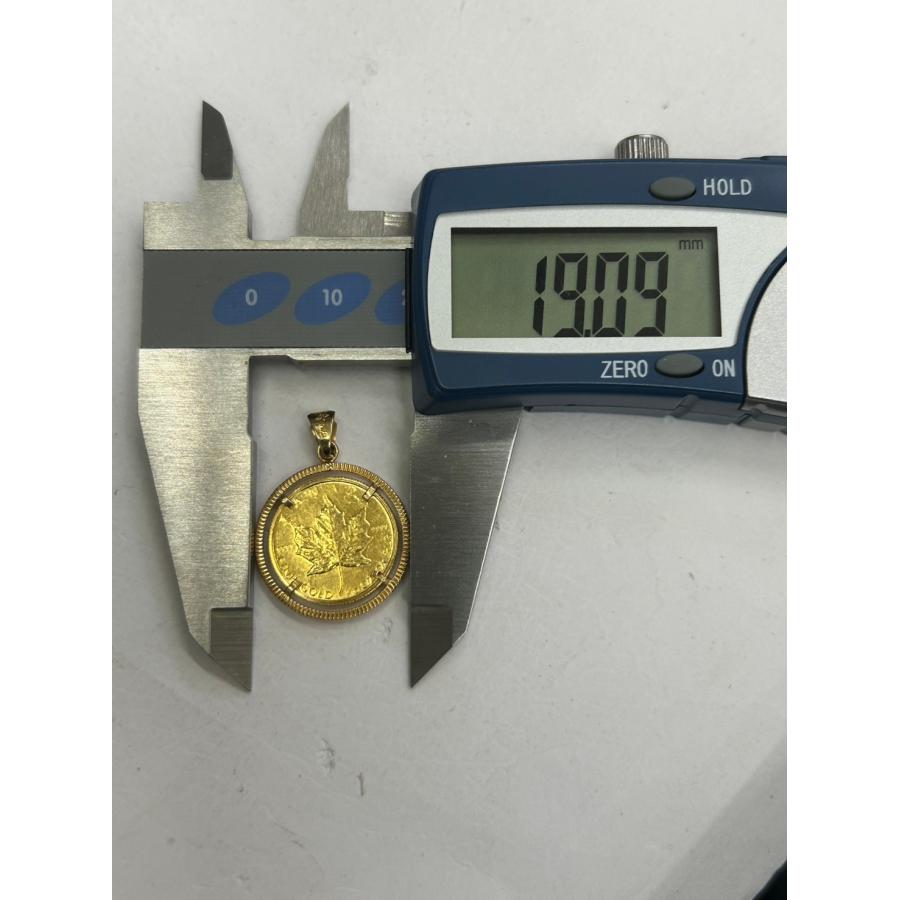 K24 K18 ペンダントトップ メイプルリーフ 金貨 1/10oz コイン AC26085 : スリフト - 通販 - Yahoo!ショッピング
