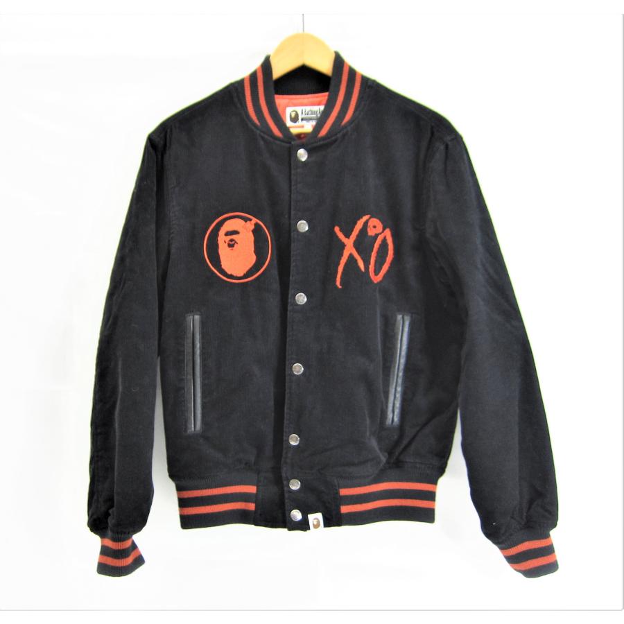 A BATHING APE BAPE XO VARSITY JACKET SIZE:S メンズ 衣類 UF3581 : スリフト - 通販 ...