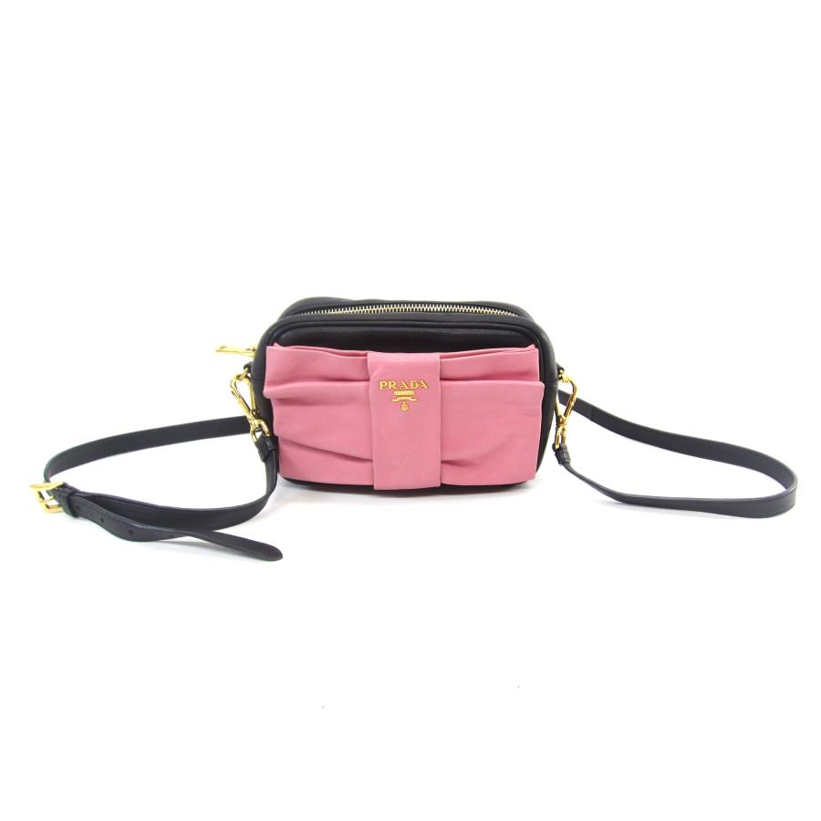 PRADA プラダ ショルダーバッグ ポシェット ナッパレザー リボンモチーフ 鞄 ∠UP4610 : スリフト - 通販 - Yahoo!ショッピング