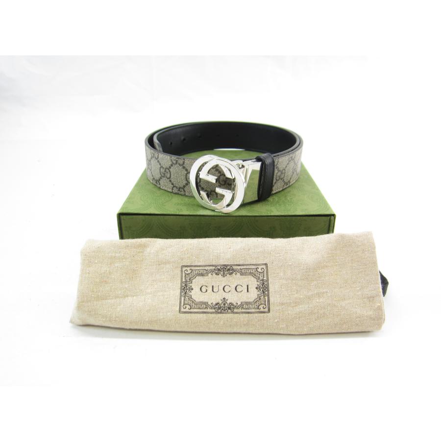 GUCCI グッチ インターロッキング Gシルバー バックルレザー ベルト ∠UP3265 :U-167-UP3265-07:スリフト - 通販 - Yahoo!ショッピング
