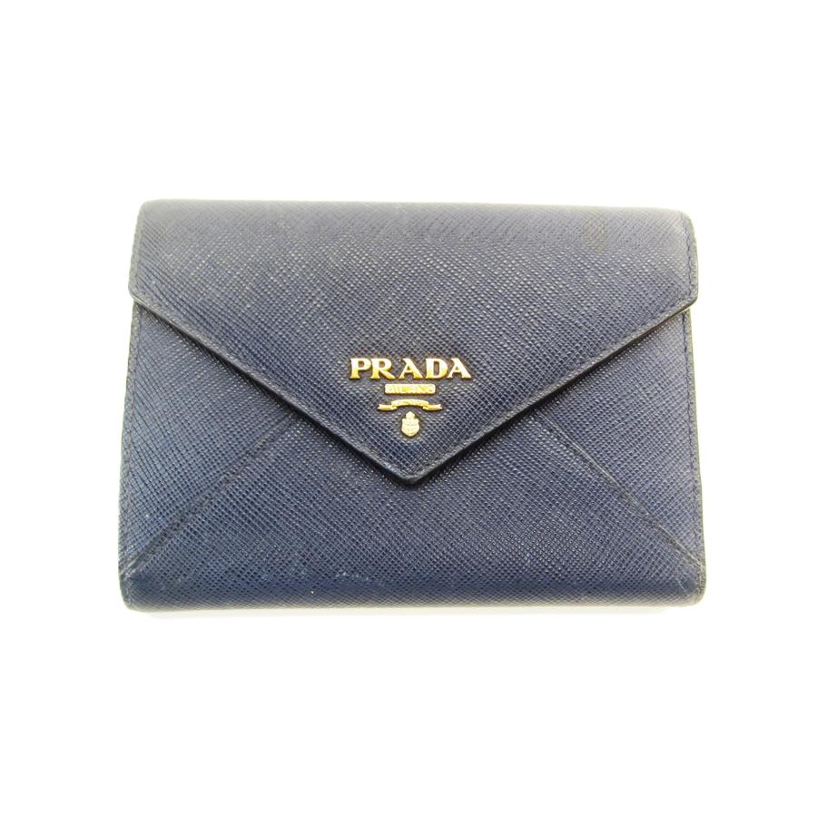 PRADA プラダ レター型 三つ折り ウォレット 財布 ∠UP4936 : スリフト - 通販 - Yahoo!ショッピング