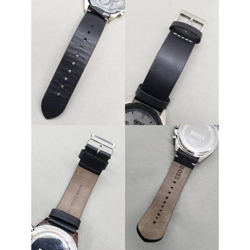 HUGO BOSS（ヒューゴ・ボス） HUGO BOSS 1514014 クォーツ クロノグラフ 腕時計 レザーバンド アナログ 稼働品 ☆ ...