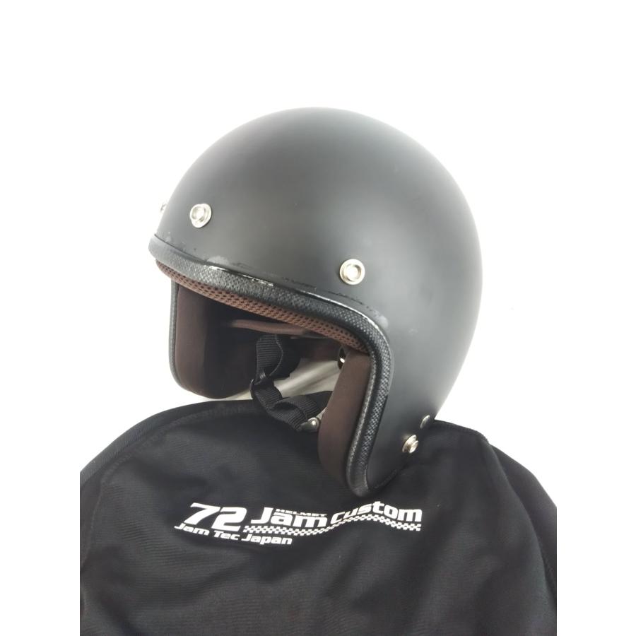 【72JAM HELMET】ジャムテックジャパン 72JAM ジェット ヘルメット JP MONO HELMET(ブラック) FREEサイズ : スリフトWEB SHOP 2nd - 通販 ...
