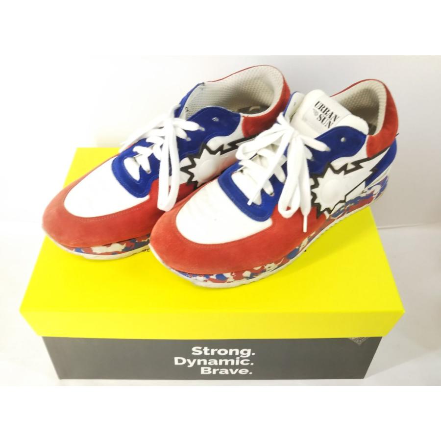 URBAN SUN（アーバンサン） アーバンサンANDRE アンドレ ANDRE 1000 ブルー×レッド メンズ スニーカー 日本限定 ロー ...
