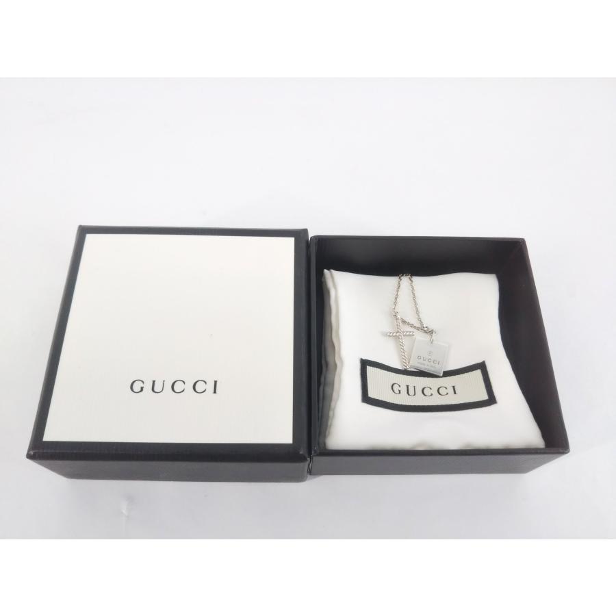 GUCCI グッチ ネックレス シルバー AG925 1561 FI アクセサリー ペンダント プレートネックレス チェーン ロゴ : スリフトWEB SHOP 2nd - 通販 ...