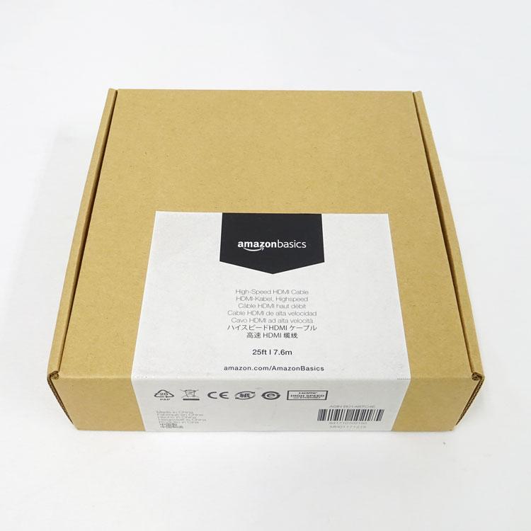 amazon 【中古】【未開封品】〇即納〇 amazonbasics ハイスピードHDMIケーブル 7.6m B014I8TC4E タイプAオス-タイプAオス ★通常1〜2営業日以内に発送★ ...