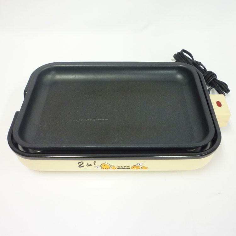 【中古】〇即納〇EUPA ホットプレート 平面・たこ焼きプレート付 TSK-2138PT プレート丸洗い/フッ素加工/小さい ★通常1〜2営業日以内に発送★ : リサイクル通販 スリフティ ...