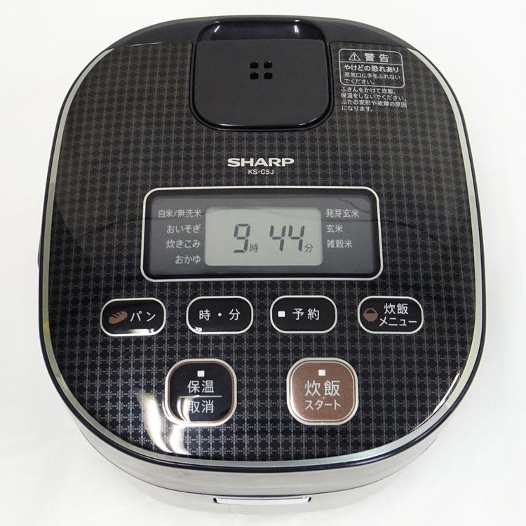 SHARP 【中古】〇即納〇 マイコンジャー炊飯器 3合 KS-C5J-B 2016年製 ブラック 0.54L 炊飯器 単身用 一人暮らし ★通常1〜2営業日以内に発送★ : リサイクル通販 ...