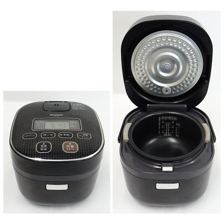 SHARP 【中古】〇即納〇 マイコンジャー炊飯器 3合 KS-C5J-B 2016年製 ブラック 0.54L 炊飯器 単身用 一人暮らし ★通常1〜2営業日以内に発送★ : リサイクル通販 ...
