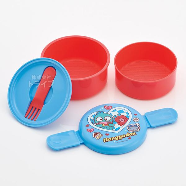 ハンギョドン パーティー 抗菌 丸型ランチボックス2段 フォーク付 ONWR1AG 711404 : おもちゃ通販 トライブ - 通販 - Yahoo!ショッピング
