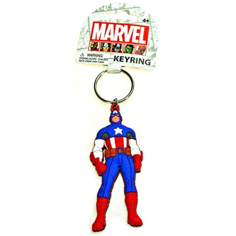 MARVEL (マーベル) アベンジャーズ キャプテンアメリカ キーリング ラバータイプ : TICKTACK 旭川 - 通販 - Yahoo!ショッピング