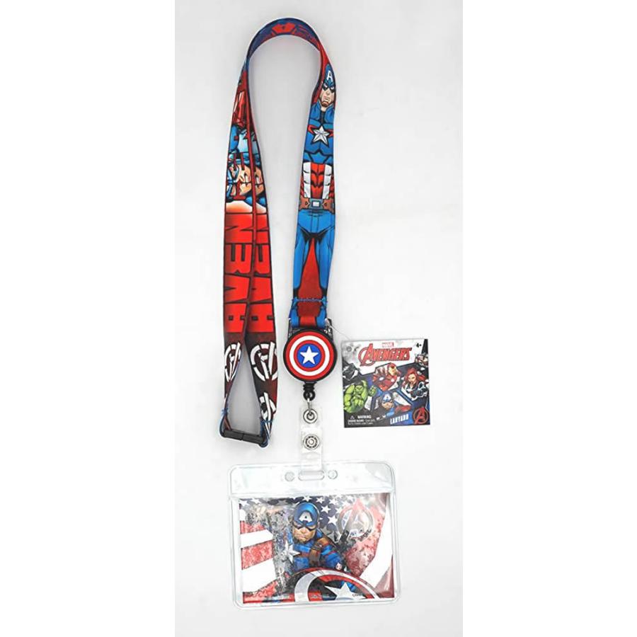 MARVEL Marvel (マーベル）Captain America (キャプテンアメリカ) 首紐 伸びるリール&カードホルダー付き : TICKTACK 旭川 - 通販 - Yahoo ...